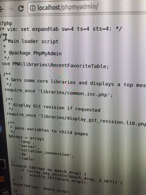 Localhostphpmyadmin 打开时候是php源码怎么解决 Csdn社区