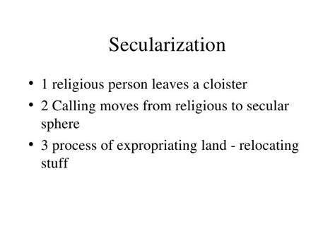 Secularization Sociology