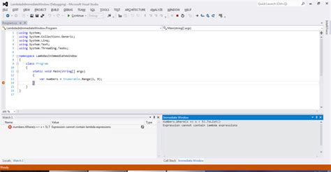 Vs2015 Preview Debugger Support For Lambdas And Linq Gigi Labs