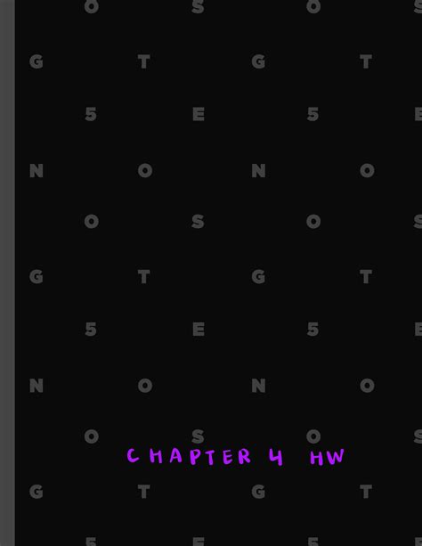 Chapter HW Notes Over Lecture And Practice Problems CHAPTER HW Draw The Missing Studocu