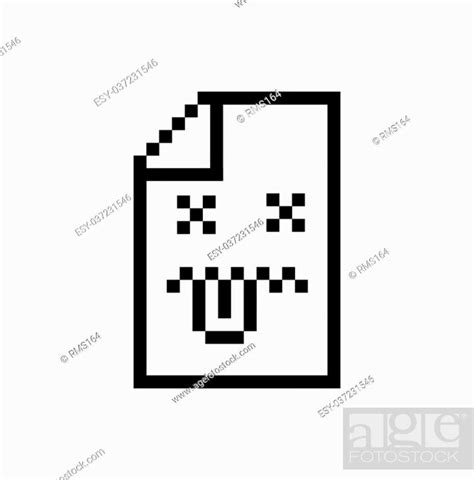 Vector Black Pixeled Error Icon Stock Vector Vector And Low Budget Royalty Free Image Pic