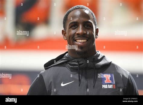 Former Illinois Player Jartavius Martin Looks On At Illinois Nfl Pro