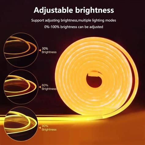 M Ruban Led Néon Bande Led Neon Led Flexible Néon Etanches Ip Lampe Neon Pour Chambre Fête