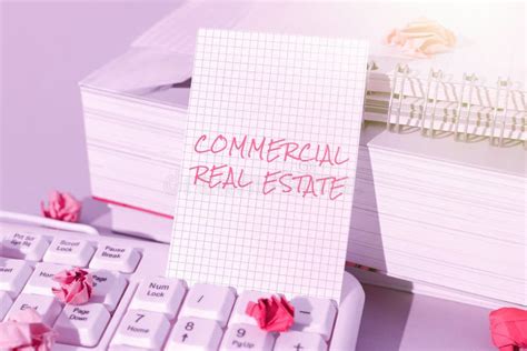 Conceptual Display Commercial Real Estate Concept Meaning Income