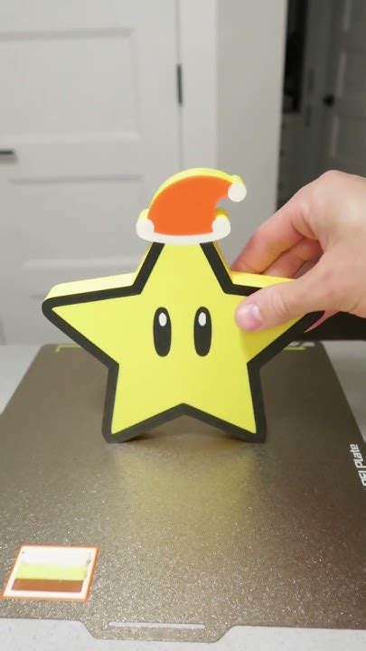 3d Printed Mario Star For Christmas Tree 3dprinting Diyprojects