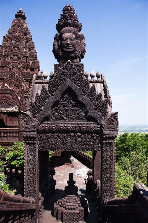 Mandapa Pillared Outdoor Hall And Gopura Tower In Achyutaraya Temple In