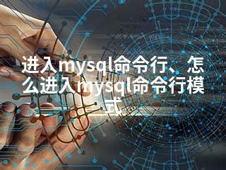 进入mysql命令行怎么进入mysql命令行模式 树叶云