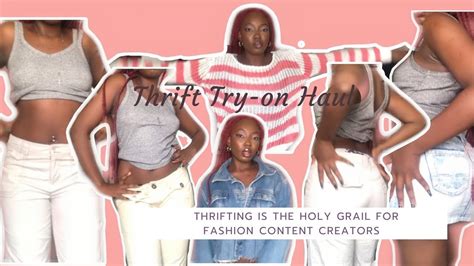 Thrift Try On Haul Youtube