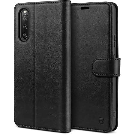 DAINA Leder Folio Hülle für Sony Xperia 10 IV Premium Flip Wallet