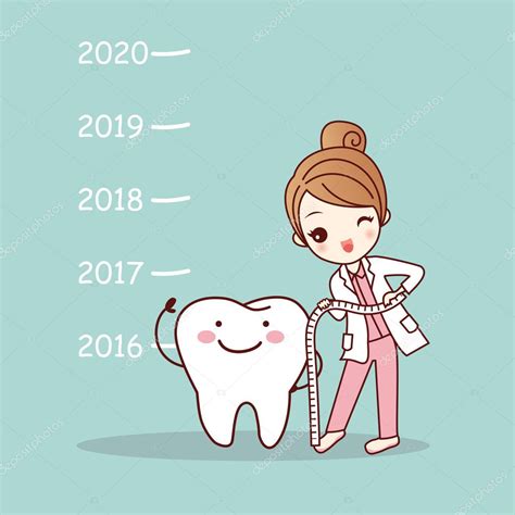 Cartoon Tooth With Woman Dentist — Stock Vector © Etoileark 127695742