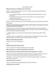 Ccps Midterm Exam Docx Ccps Midterm Exam Difference Between Access Modifiers Private