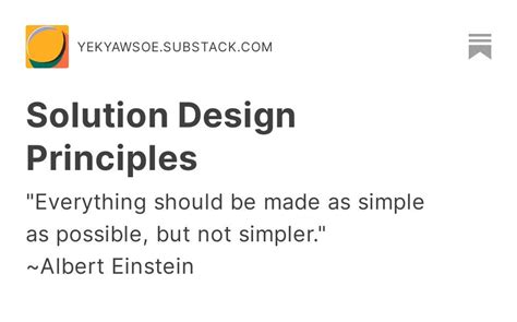 Solution Design Principles By Ye Kyaw Soe Michael