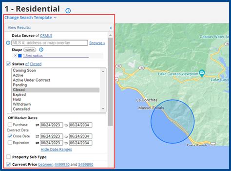 Flexmls Quick Search Comparables Crmls Knowledgebase