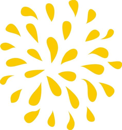Illustration Of Yellow Firework Explosion 24281854 Vector Art At Vecteezy
