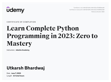 utkarsh bhardwaj on linkedin udemy course completion certificate