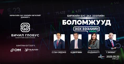 Монголын БИРЖИЙН БУС ЗАХ ЗЭЭЛИЙН БОЛОМЖУУД Зах зээлийн чимээ