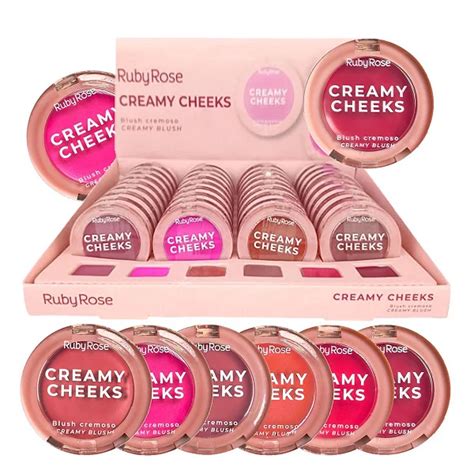 Blush Creamy Cheeks Ruby Rose Mil OpÇÕes Maquiagem