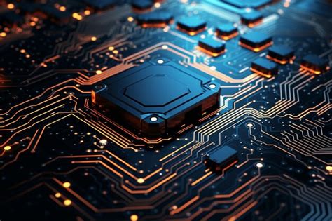 Premium Ai Image Digital Circuitry Patterns Forming A Seamless Conn
