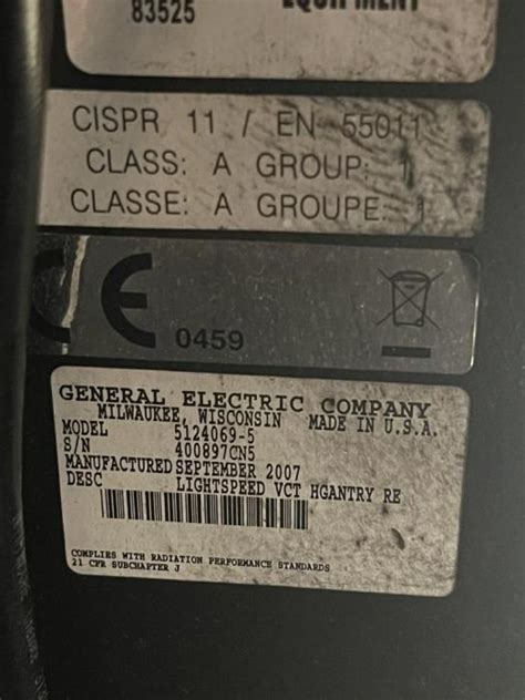 Used Very Good Ge Lightspeed Vct 64 For Sale 62 000 Usd Item 1978611