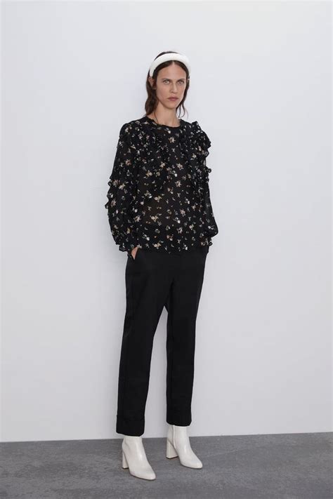 Pin De Edna Magdalena En All About Zara Mangas Largas Estampado