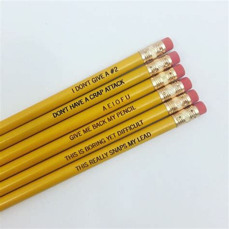 Funny Pencils Etsy