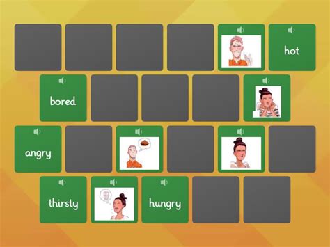 Feelings Memory Game Matching Pairs