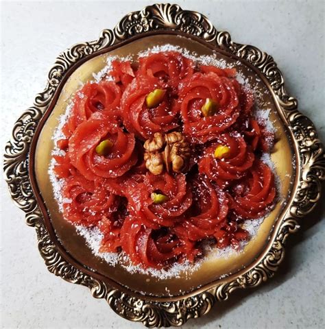 طرز تهیه حلوا به پاییزی خیلی خوشمزه و خوشرنگ و مجلسی به روشی ساده مرحله