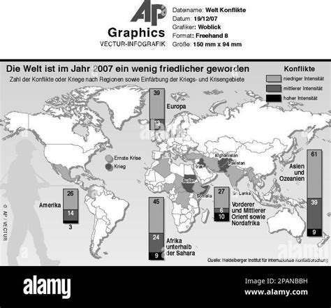 Gra9 Grafik Welt Konflikte Weltkarte Mit Angaben Zu Kriegs Und