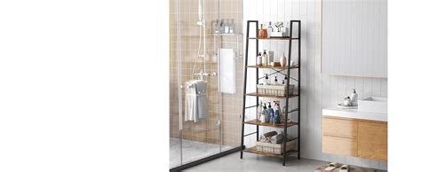 Yusong Ladder Bookshelf Booksshelf Ladder Shelf 5 Tier