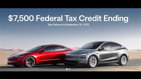 Tesla Urges Customers To Get A New Ev Before September 30 To Claim Tax