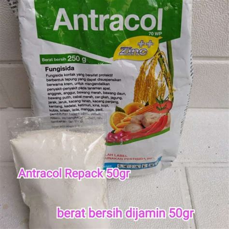 Promo Fungisida Antracol 70 Wp Kemasan Repack 50 Gram Antracol 70 Wp