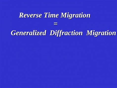 Ppt Reverse Time Migration Dokumentips