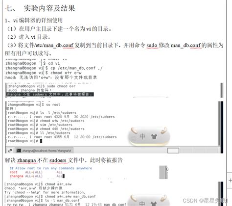 linux实验四 vi编辑器及用户管理
