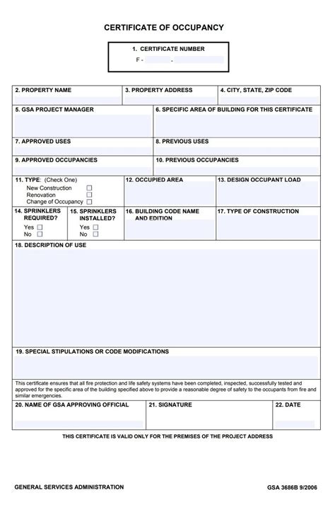 Certificate Of Occupancy Form Pdf Free Printable Templates Hub