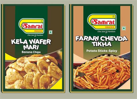 Samrat Assorted Farari Combo Pack Of 2 Farari Chevda Tikha Kela