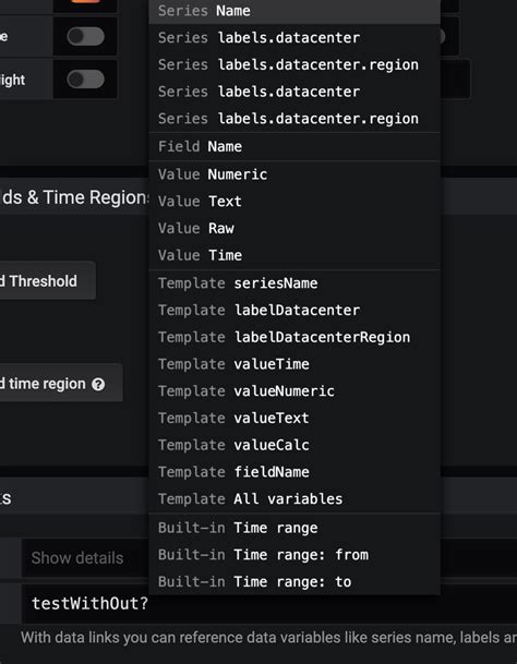 DataLinks UX Improvements Issue 19257 Grafana Grafana GitHub