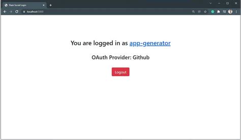 Flask Social Authentication Github And Twitter