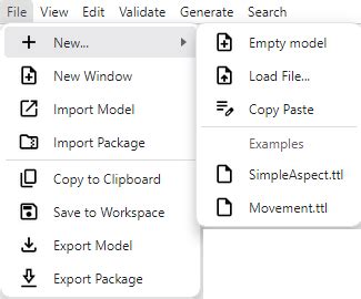 Aspect Model Editor Ui Overview Eclipse Semantic Modeling Framework