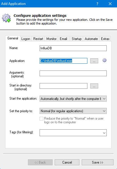 How To Install InfluxDB As A Windows Service AlwaysUp