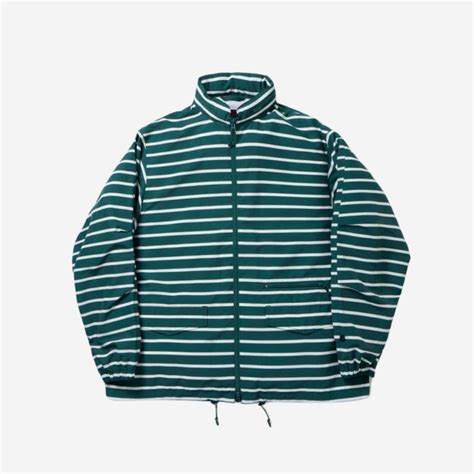다이와 피어39 테크 세일링 자켓 화이트 그린 보더 Daiwa Pier39 Kream