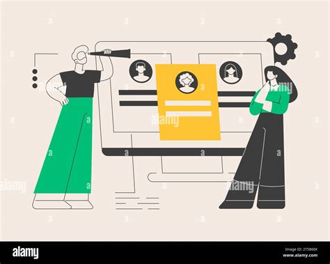Recruitment Agency Abstract Concept Vector Illustration Stock Vector