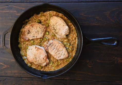 Pan Fried Pork Chops With Tangy Mustard And Pickle Sauce Just Cook By