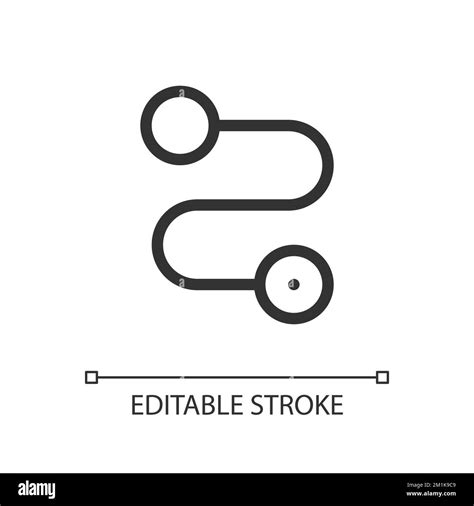 Route Pixel Perfect Linear Ui Icon Stock Vector Image And Art Alamy