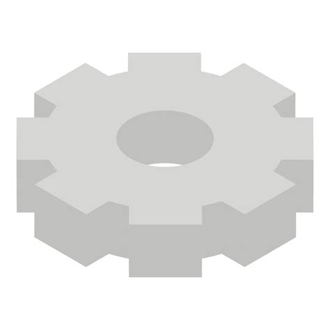 Cogwheel Icon Isometric Style 15383108 Vector Art At Vecteezy