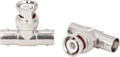 BNC Connectors 100 Pack BNC Male To 2 BNC Female Adapter T Shaped Coax Splitter For Antenna