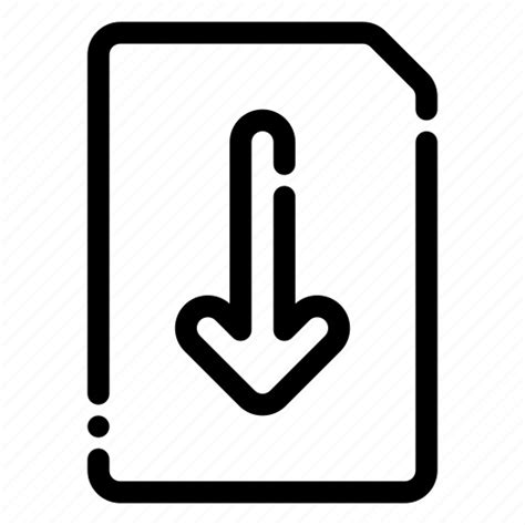 Download File Arrow Document Page Icon Download On Iconfinder
