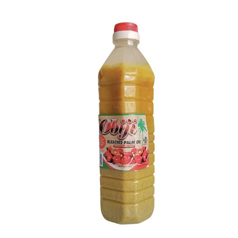 Bleached Palm Oil Ofadaayamase Palm Oil By Obiji 1l Blemart