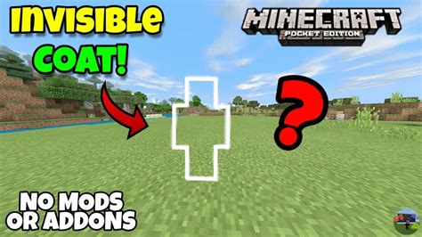 [mcpe]how To Make Invisible Coat Command Block Creation Youtube
