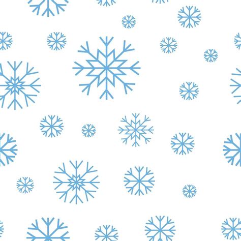 Blue Snowflake Pattern On White Background 53819285 Vector Art At Vecteezy