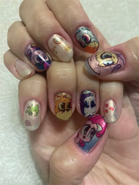2802982 Safe Artist Oc Ponys Applejack Fluttershy Gummy Pinkie
